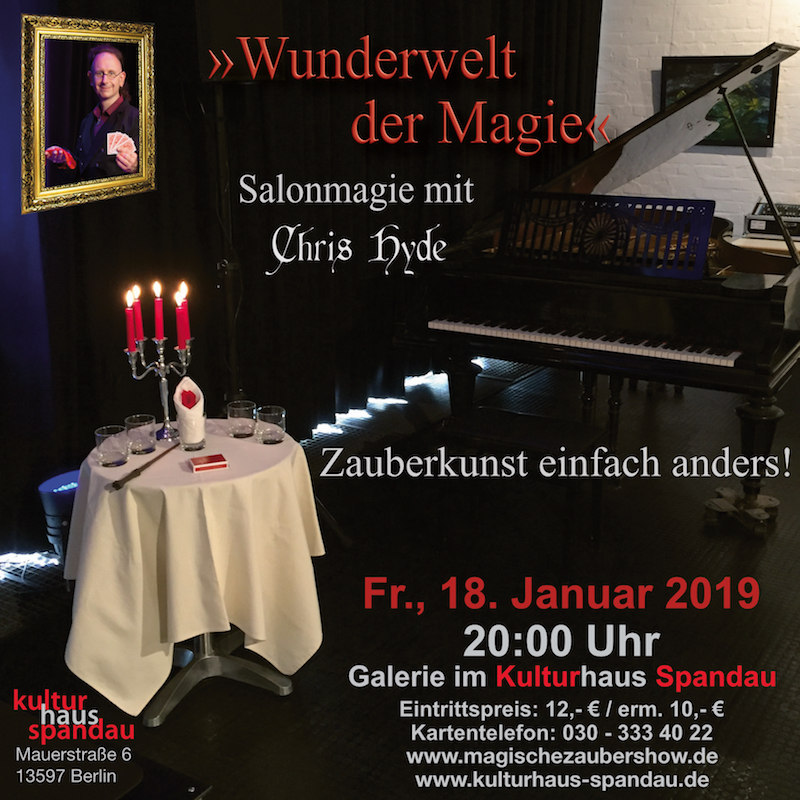Erweiterte »Wunderwelt der Magie« Show – Chris Hyde